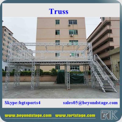 China Hot sale easy to install spigot truss for concert stage lighting truss dj booth truss aluminum truss system for sale