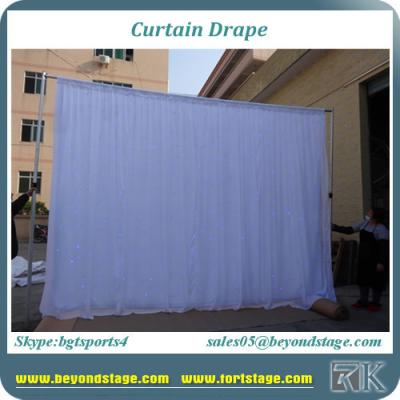 China Romantic twinkle starlit drapery led bling star curtain for wedding party white color with good quality for sale