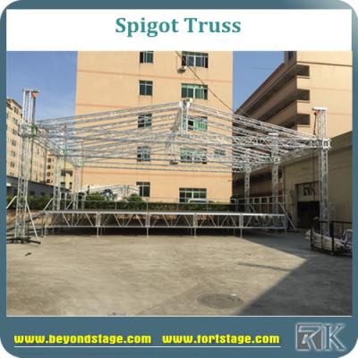 China 13x13x9m truss system/spigot aluminum stage dome truss for concert/movable truss system for sale/truss factory for sale
