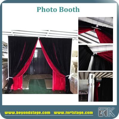 China RK 6x6ft portable pipe and drape photo booth foldable photo booth hot sale for wedding and photography with high quality for sale
