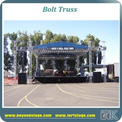 China RK 400*400mm easy set up bolt truss system stage lighting truss with bolt truss gantry for sale