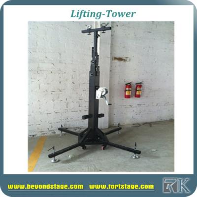 China Hot sale portable lighting truss stand hand crank stand for dj stage and outdoor trade show speaker stand for sale