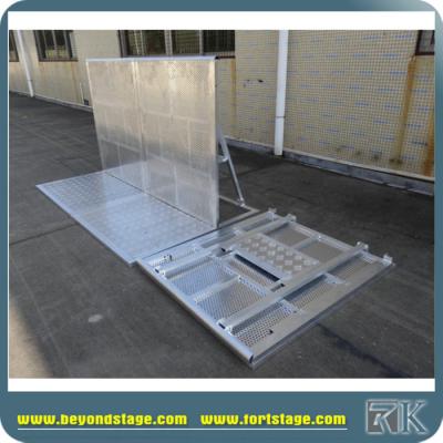 China control crowd barrier with 1.2x1.25x1.2m aluminum barrier fence for concert stage security equipment with good prices for sale