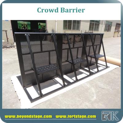 China Custom crowd barrier with black color stage barricades for sale