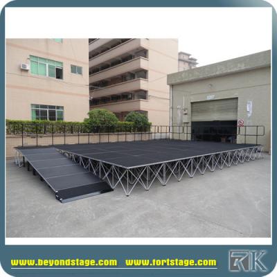China Mobile stage with ramps portable stage with aluminum risers hot sale to USA market for sale