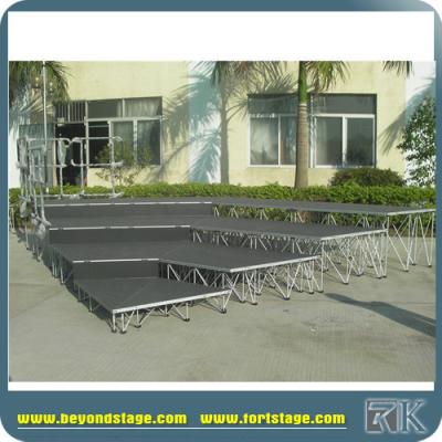 China Portable stage with aluminum risers movable for choral stage platform for indoor or outdoor performance events for sale