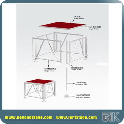 China non-slip Outdoor Performance Aluminum Stage Used Portable Staging for sale