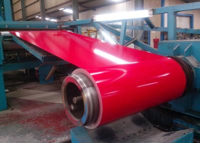 China Locker / Bookshelf PPGL Prepainted Galvalume Steel Coil Roll Impact Resistance for sale
