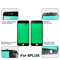 China Iphone 8 8plus Glass Plus Oca Frame Lcd Screen Front Outer Cover replacement for sale
