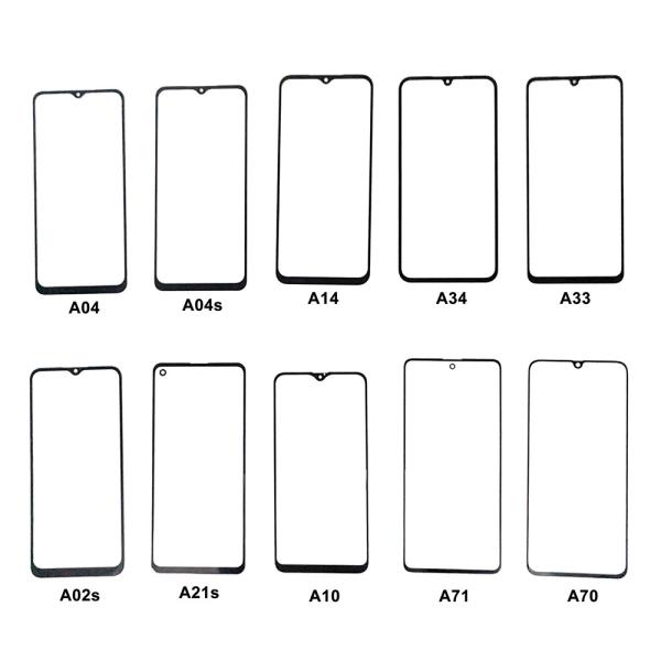 Quality Oca Front Glass for Samsung A04 A04s A14 A34 A33 A02s A21s A10 A71 A70 Compatible 100% Tested for sale