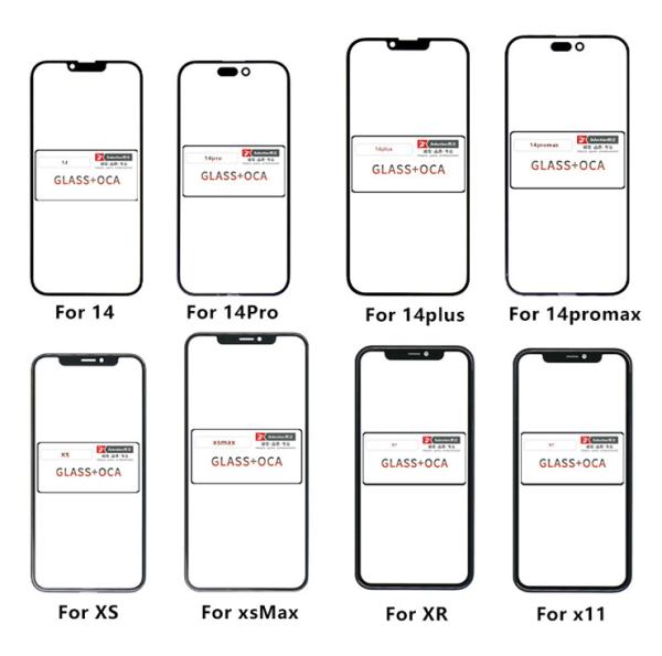 Quality 100% Tested Front Glass Lens With Oca for Iphone X Xs Affordable and Durable for sale