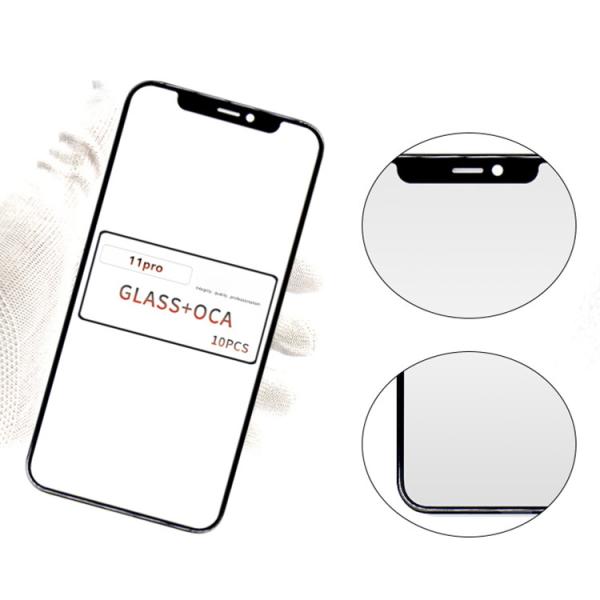 Quality QC 100% tested Front Outer Glass 11pro Glass With OCA for iPhone Oca Glass for sale