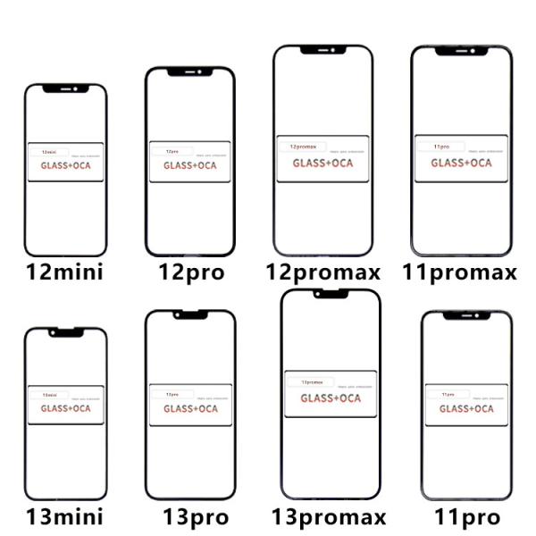 Quality QC 100% tested Front Outer Glass 11pro Glass With OCA for iPhone Oca Glass for sale