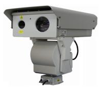 China Border Surveillance PTZ Infrared Camera , Long Range CMOS Laser Camera for sale