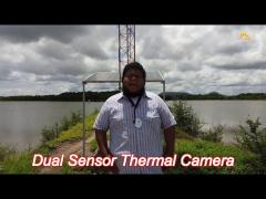 dual sensor thermal imaging camera , ptz infrared border surveillance camera