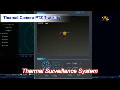 50mk thermal surveillance system with 10km border security aluminum alloy housing