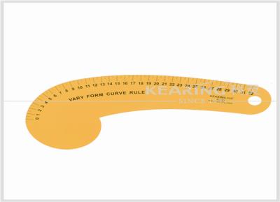 中国 Kearing のブランド 1.2mm の厚さ 32cm スクリーンの印刷の方法 student# 6132B のためのプラスチック衣服の定規 販売のため
