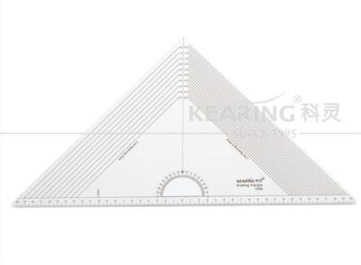 中国 T046 を印刷するスクリーンが付いている 40cm のアクリル 3.0mm の厚さの三角形のキルトにする定規 販売のため