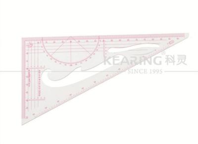 Cina Righello di plastica Kearing della scala dell'ingegnere del triangolo per il mercato di cucito 8535 in vendita