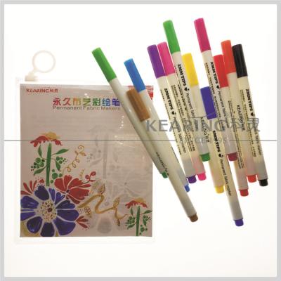 Cina Colori dell'indicatore pens12 del textle del tessuto della maglietta di Kearing DIY come 1 punto dell'insieme 2.0mm per attingere shoes#FM212 in vendita