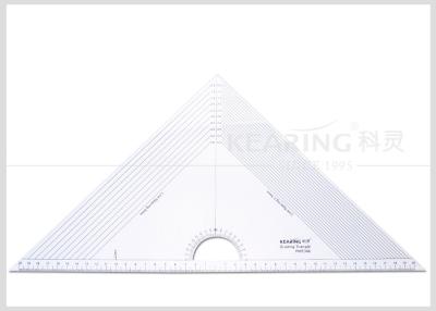 Cina Triangolo di classificazione imbottente T046 dei righelli 40cm della rappezzatura di plastica rigida di Kearing in vendita