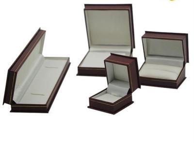 China Black male jewelry box with leatherette paper for sale