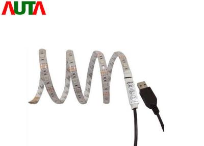 China Multi - Colour RGB 50cm 19.7'' LED Strip Light , 30 LEDs TV Background Lighting for sale