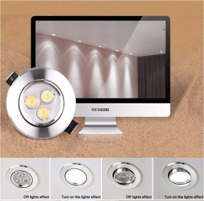 China Silvery Dimmable LED COB Downlight High Efficiency 50000hrs Life Span for sale