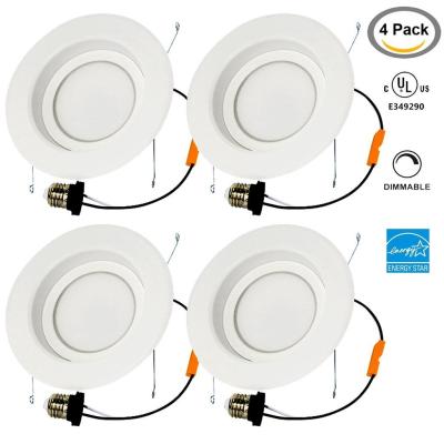 China 4 Pack 13W LED Ceiling Light 3000K , Warm White 1100 Lumens Dimmable LED Downlight for sale