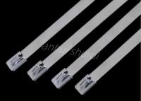 China 4.5x350mm Stainless Steel Cable Tie 304 Reusable Metal Zip Wire for Binding for sale