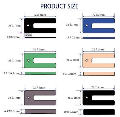 Cina 1/16 Spessore Scaffale da cavallo di plastica - Soluzione professionale per il scintillamento in vendita