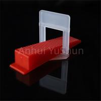 China YUSHUN Tile Leveling System Wedge Spacers 1mm 2mm for Wall and Floor Lippage Free for sale