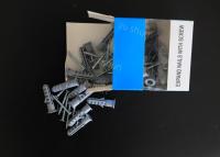 China Plastic Wall Anchor Plug Screw 10x32mm 100pcs per Bag Durable Fastener for sale