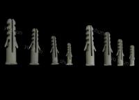 China Plastic Wall Anchor Plug Screw 10x32mm 100pcs per Bag Durable Fastener for sale