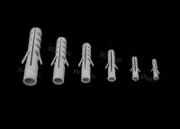 China Plastic Wall Anchor Plug Screw 10x32mm 100pcs per Bag Durable Fastener for sale