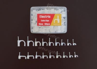 中国 5mmの電気釘イーサネット ケーブルのための白いプラスチック ケーブル クリップ 販売のため