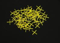 China YUSHUN 3mm Polyester Plastic Tile Spacer Cross for Ceramic Floor Wall 100pcs per Bag for sale