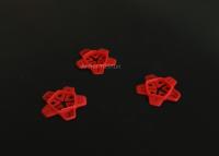 China YUSHUN 2mm Red Ceramic Tile Leveling Clips Spacers for Floor Positioning PP 100pcs for sale