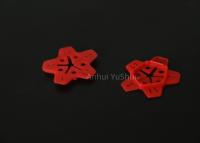 China YUSHUN 2mm Red Ceramic Tile Leveling Clips Spacers for Floor Positioning PP 100pcs for sale