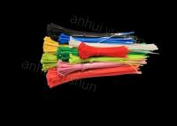 China Red Nylon Cable Tie 4.8x400mm Self Locking for Wire Binding 50lb Tensile for sale
