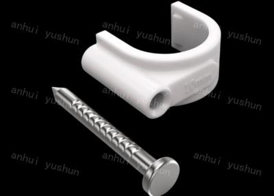 Cina 4 mm - 25 mm clip di cavi in plastica piatta per organizzazione ordinata dei cavi in vendita