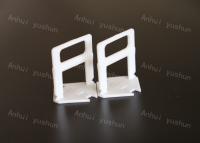 China YS Plastic Tile Leveling Clips and Wedges 2.5mm to 7mm White for Accurate Tile Alignment for sale