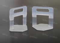 China YS Plastic Tile Leveling Clips and Wedges 2.5mm to 7mm White for Accurate Tile Alignment for sale