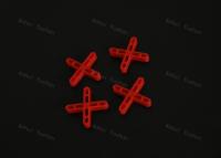 China 3mm Plastic Tile Spacers 27mm Length White Floor Tile Spacer 1000pcs per Bag for sale