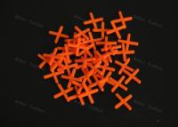 China 3mm Plastic Tile Spacers 27mm Length White Floor Tile Spacer 1000pcs per Bag for sale