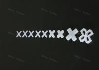 China Plastic Tile Spacer 27mm Square 3mm Thickness 1000pcs per Bag for Floor Installation for sale