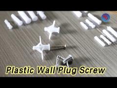 Expansion Plastic Wall Plug Screw PP PE Fastener Type Self Tapping