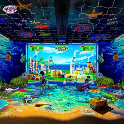 China 1920*1080 Resolution Interactive Floor Wall Magic Joyful Beach Interactive Games for sale