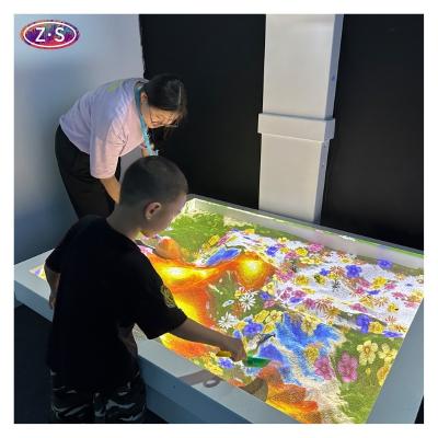 China 5 Games Interactive Sand Table Build Mountains And Rivers With Kinetic Learning for sale