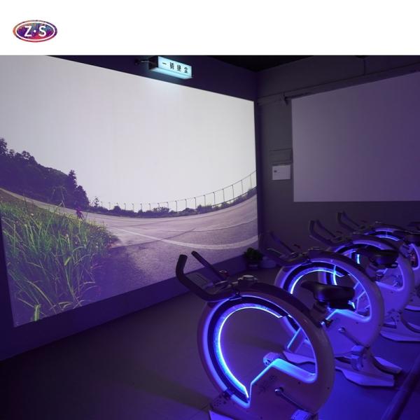 Quality 4 Player Racing Motion Sensing Game Dynamic Cycling Projection 1920*1200 for sale